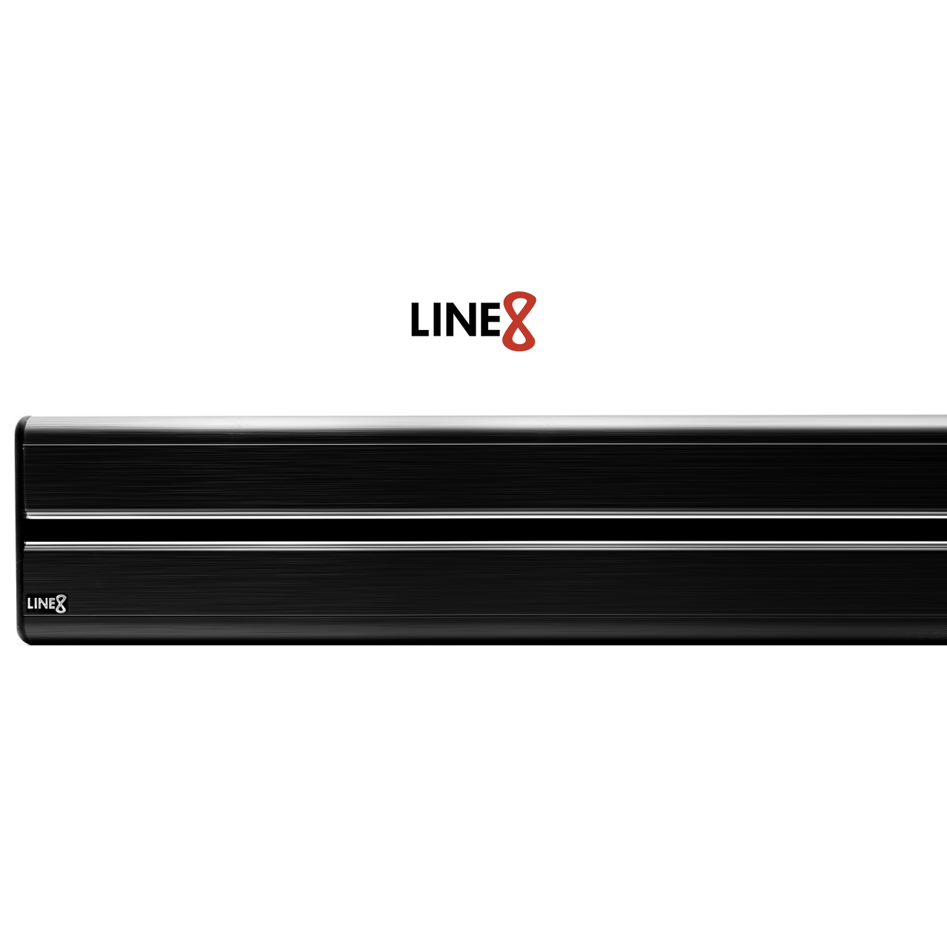 Line8 Model SL Surface Light Power Track - Black Hairline Finish ...